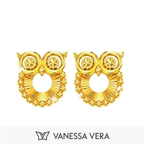 바네사베라 24k순금 부엉이 귀걸이 24g