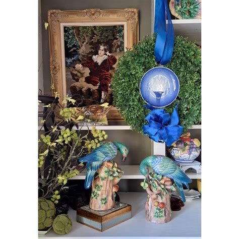 vintage late 20th century chelsea house large scale bird figures with