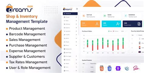 Dreams Pos Pos And Inventory Management Admin Dashboard Template Html