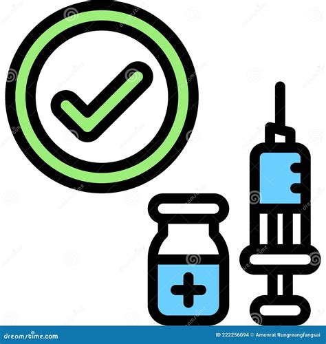 Vaccine Approved Icon Vaccine Development Related Vector Stock Vector Illustration Of