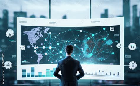 Big Data Analytics Visualization Technology Scientist Analyzing