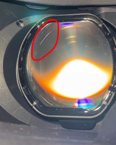 Regarding Cracked Scratched Left Lens Pixel Issues R Psvr