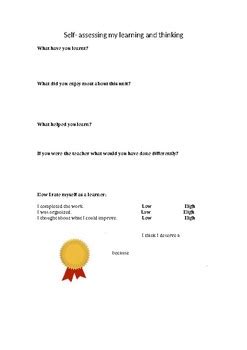 End Of Unit Reflection By IB English Language Acquisition MYP DP