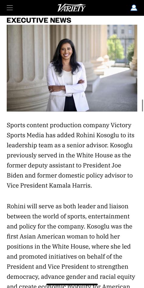 Rohini Kosoglu On Linkedin Excited To Join The Amazing Team At Victory Sports Media On