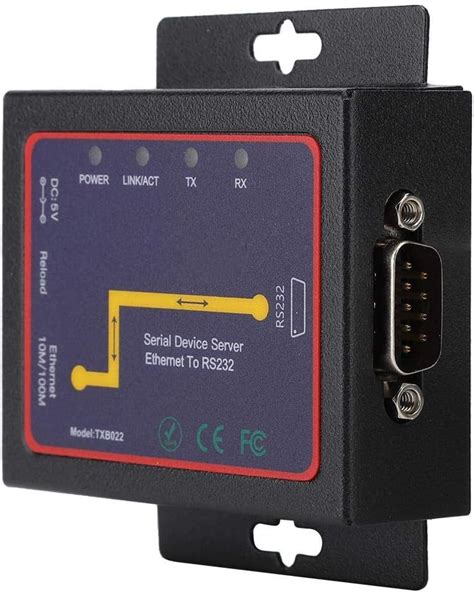 Lazmin Convertisseur Ethernet Rj45 Vers Rs232 à 1 Port Rj45 Vers Rs232 Module Enfichable De