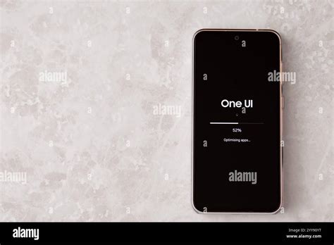 Update Progress On Android Smartphone Lcd Screen Samsung Software