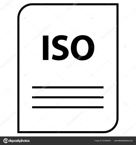 Iso File Name Extension Document Stock Vector Image By AlfredoCreates