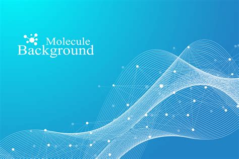 과학적인 벡터 일러스트 레이 션 유전 공학 및 유전자 조작 개념 Dna 나선 Dna 가닥 분자 또는 원자 신경 과학 이나 의료 배경에 대 한 추상 구조 Dna에 대한 스톡