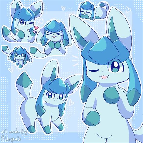 Ice Kitty Glaceon Fanart By Glacytale On Deviantart