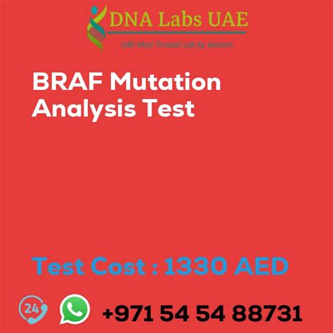 Braf Mutation Analysis Test Cost In Dubai Uae