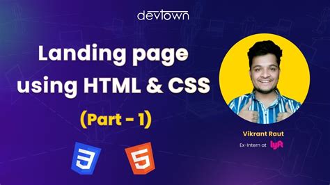 29 Project Landing Page Using Html And Css Part 1 Youtube