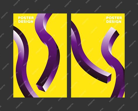 Premium Vector Poster Design Abstract Shape
