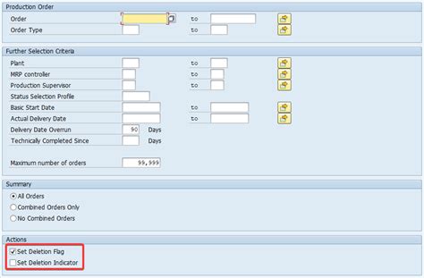 Mass Delete Production Process Orders With Cohv Sap Community