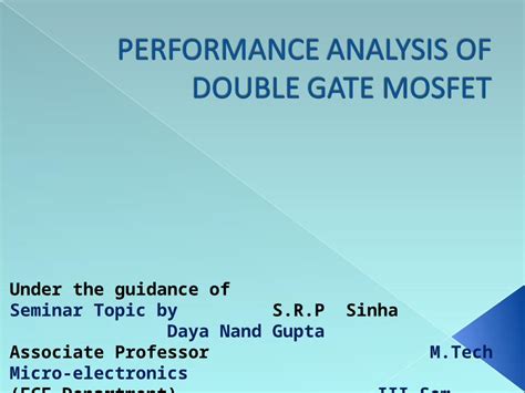 Ppt Double Gate Mos Dokumentips