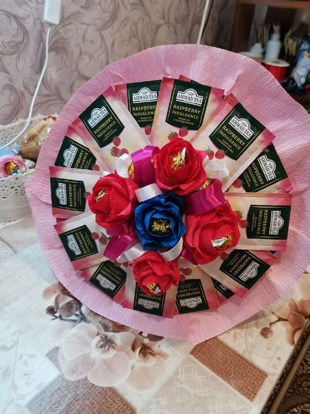 БукетИзКонфетИЧая Яркий букет с вкусным содержанием☕️ 2025 Букеты из конфет чая фруктов