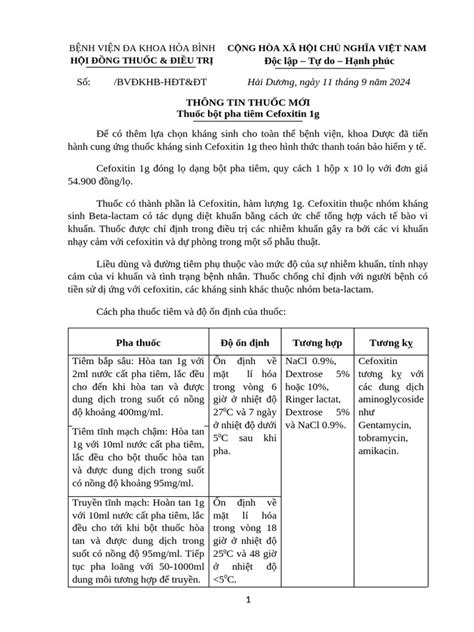 Cefoxitin 1g Pdf