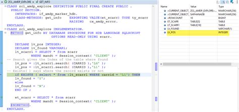 HANA SQL Internal Table With Operations SAPCODES