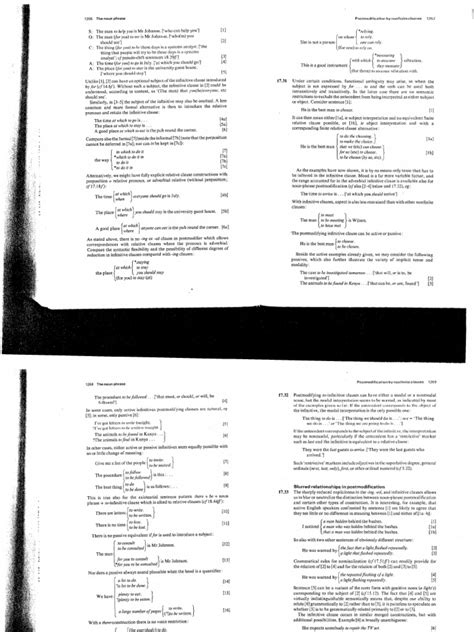postmodification by infinitive and ing non finite clauses pdf