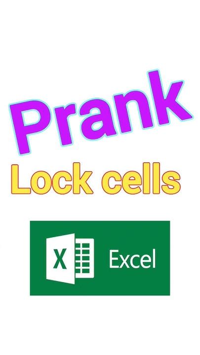 Lock Cell Excel Prank Shorts Prank Tutorial Highlights Edit