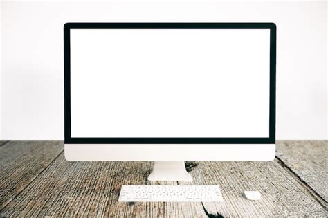 Premium Photo White Computer Screen