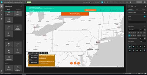 arcgis experience builder meaningful experiences for map and non map content