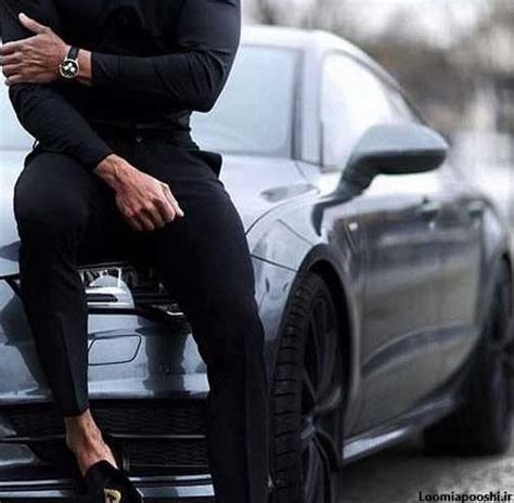 عکس پسر خوشتیپ با ماشین مدل بالا