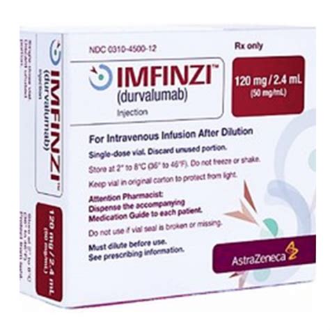 Imfinzi 120 Mg 24 Ml Durvalumab Vial