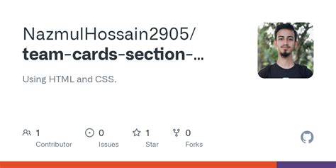 github nazmulhossain2905 team cards section design using html and css