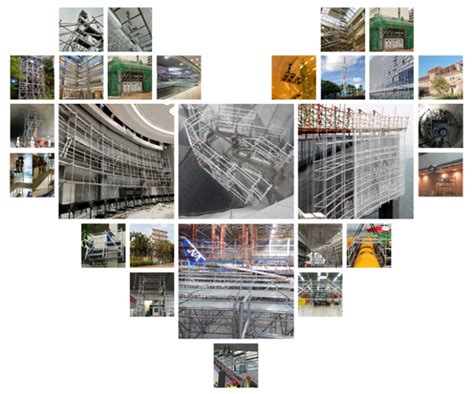 Modular Aluminum Stair Scaffolding Ring Lock Type Scaffolding For Building Construction