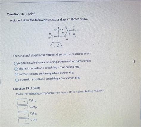 Solved A Student Drew The Following Structural Diagram Shown Chegg