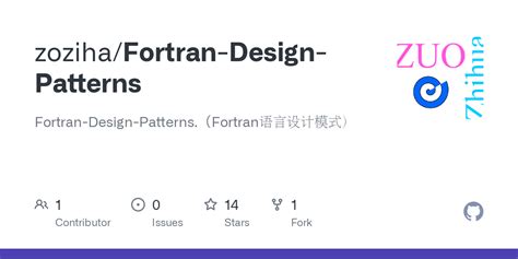 Github Zozihafortran Design Patterns Fortran Design Patterns