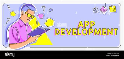 Conceptual Caption App Development Business Idea Producing Computer Software With A Specialized