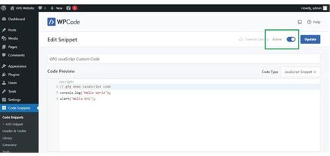 How To Add Javascript In Wordpress Page And Post Geeksforgeeks