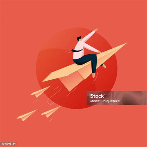 종이 비행기 새로운 시작 성장 및 진보 개념으로 Up 비행 사업가 리더십에 대한 스톡 벡터 아트 및 기타 이미지 리더십 직업 주도 Istock