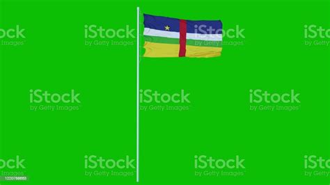 녹색 화면 이나 크로마 키 배경에 바람에 흔들리는 중앙 아프리카 공화국 국기 3d 렌더링 0명에 대한 스톡 사진 및 기타 이미지 0명 3차원 형태 개념 Istock