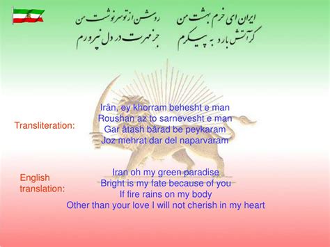 Ppt Nationalist Anthem Of Iran Powerpoint Presentation Free Download
