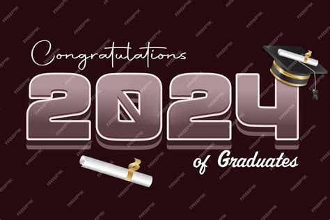 졸업생의 축하 축하 클래스 프리미엄 벡터