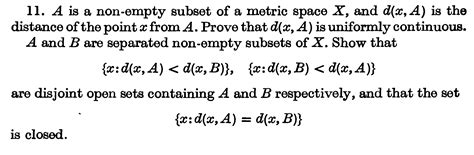 solved 11 a is a non empty subset of a metric space x and