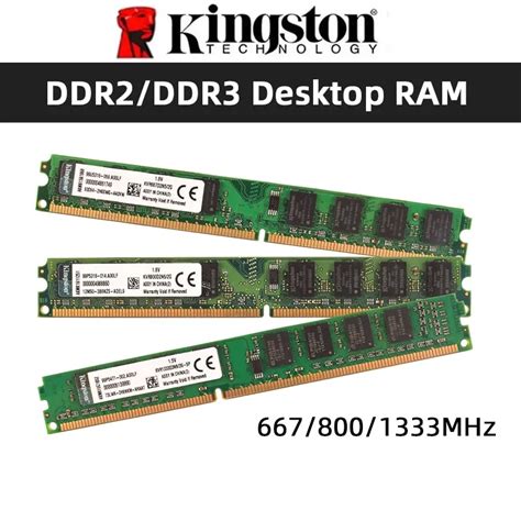 Kingston Memoria Ram Ddr2 2gb 800mhz 667mhz Ddr3 2gb 1333mhz Pc2 5300