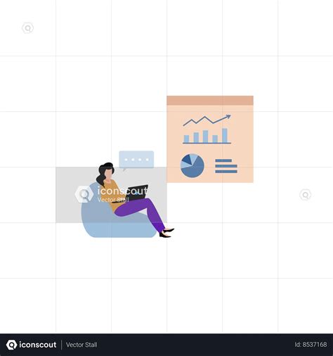 Employee Is Analyzing Business Analytics Animated Illustration Download