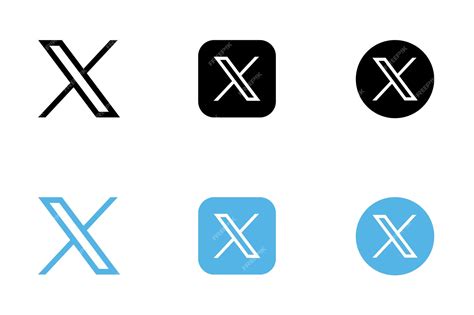트위터 새 로고 트위터 아이콘트위터 X 로고 벡터 프리미엄 벡터