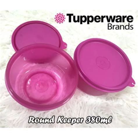 Tupperware Brands Round Keeper 380ml Purple Shopee Malaysia