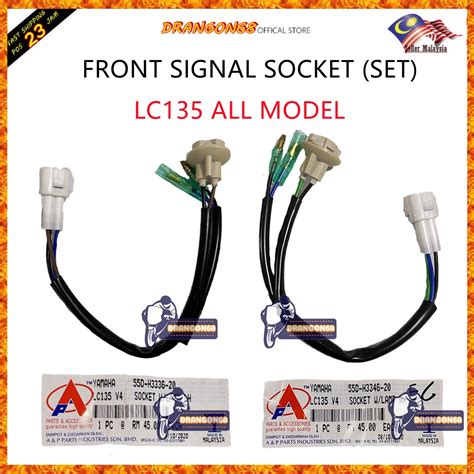 Original Appi Socket Front Signal Yamaha Lc135 V1 V2 V3 V4 V5