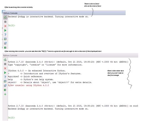 Pycharm How To Get Horizontal Scroll And Auto Sizing In Python Console Stack Overflow