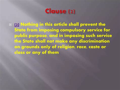Article 23 Right Against Exploitation Pptx Law