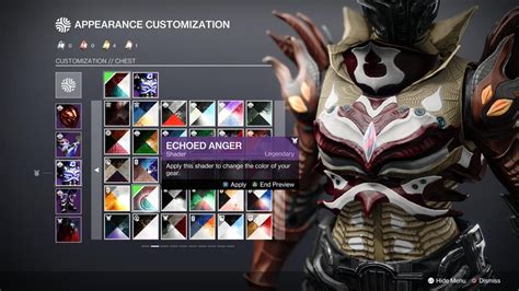 Why Does Echoed Anger Do This On Rons Armor Rdestinyfashion