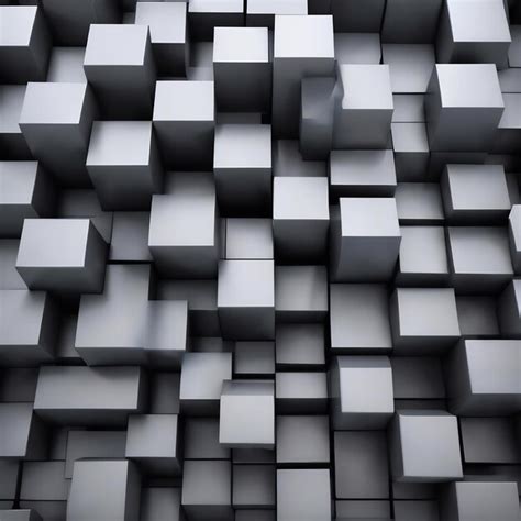 Premium Photo Abstract Gray Cubic Textured