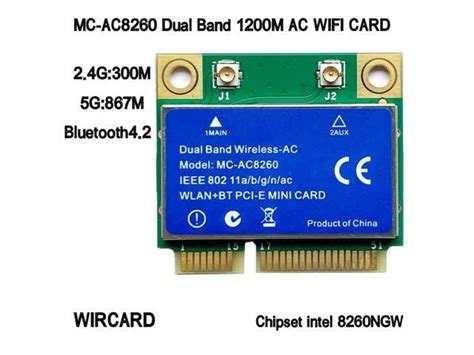 Mc Ac Dual Band M Wifi Card Ac Bt Mini Pci E G G For Intel Ngw D W