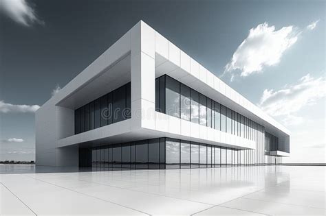 Modern Architecture Of A Versa Data Center Building With Clear Skies Stock Image Image Of