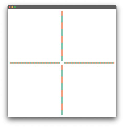Java How To Create A Cross With Segments Of Different Colors With